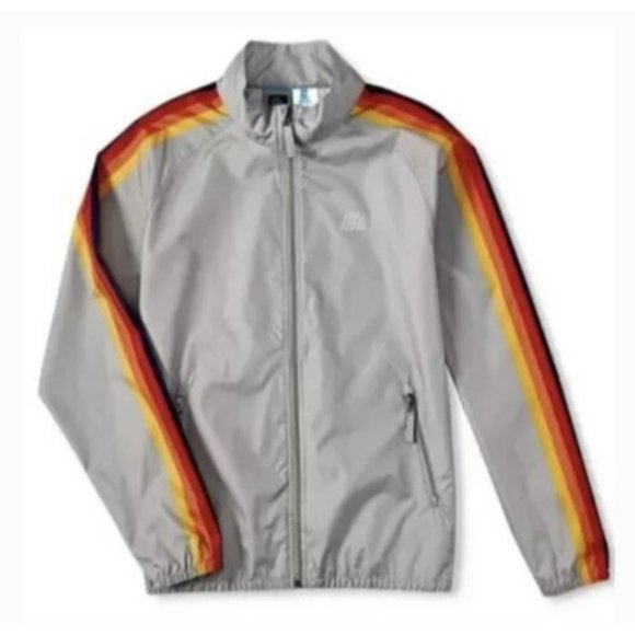 Aldi | Jackets & Coats | Aldi Gear Windbreaker 223 Light Gray Mens ...